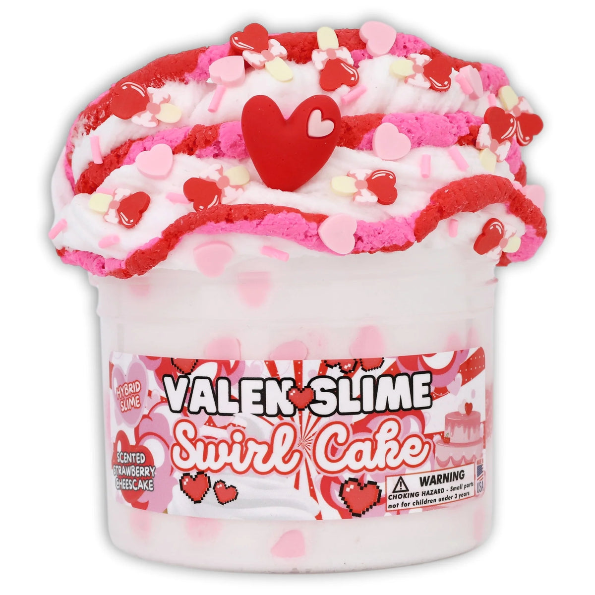 Dope Slimes - Valen-Slime Swirl Cake – Olly-Olly
