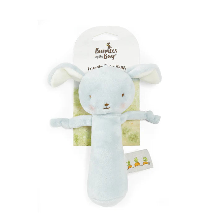 Friendly Chime Rattle - Blue Puppy – Olly-Olly