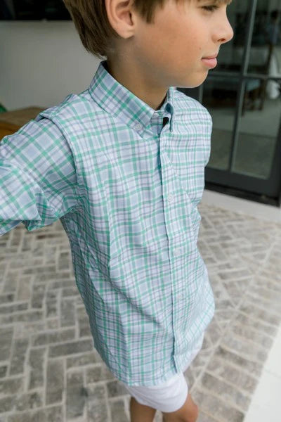 J. Bailey Roscoe Button Down Shirt - Keylime – Olly-Olly