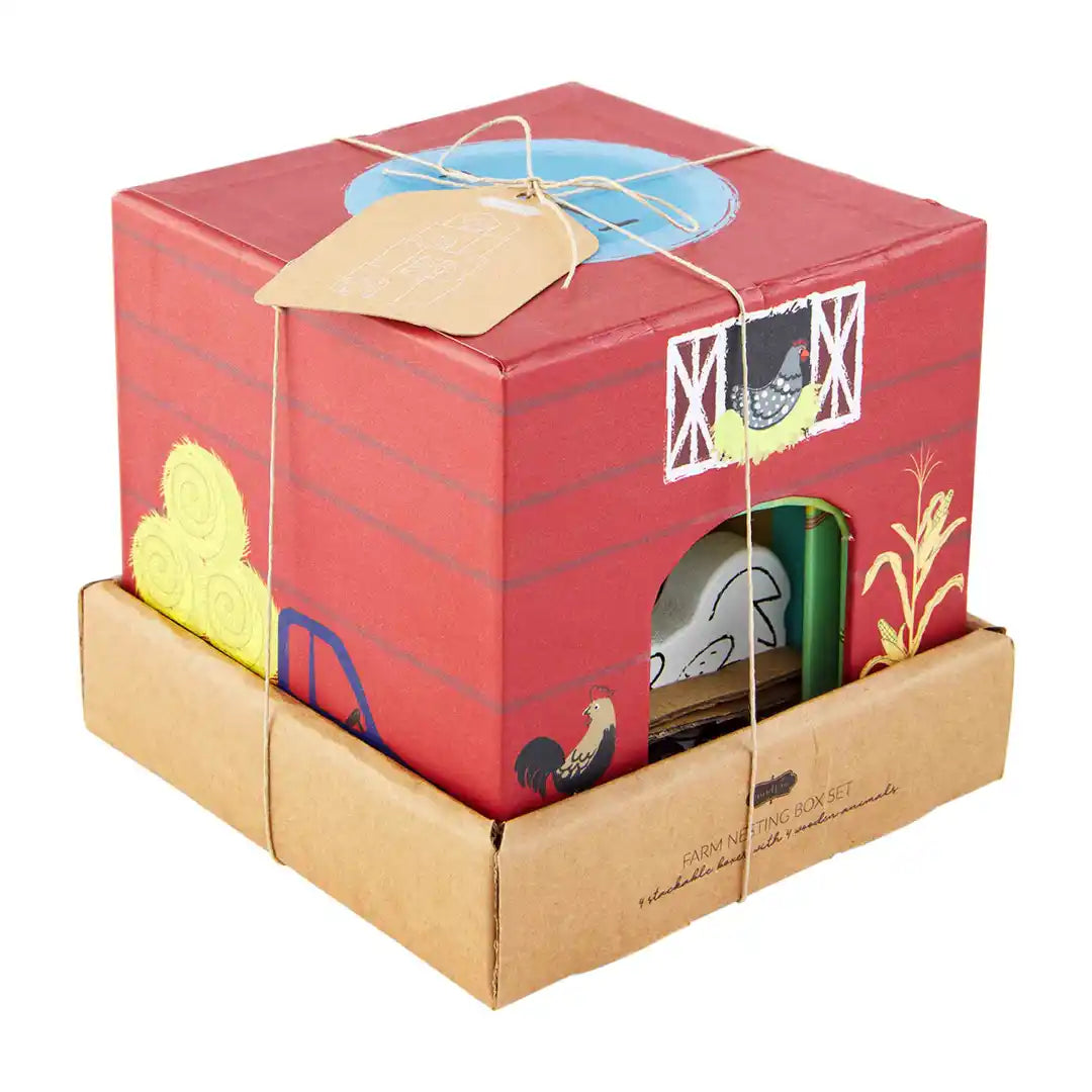 Mudpie Wooden Nesting Box - Farm Animals – Olly-Olly