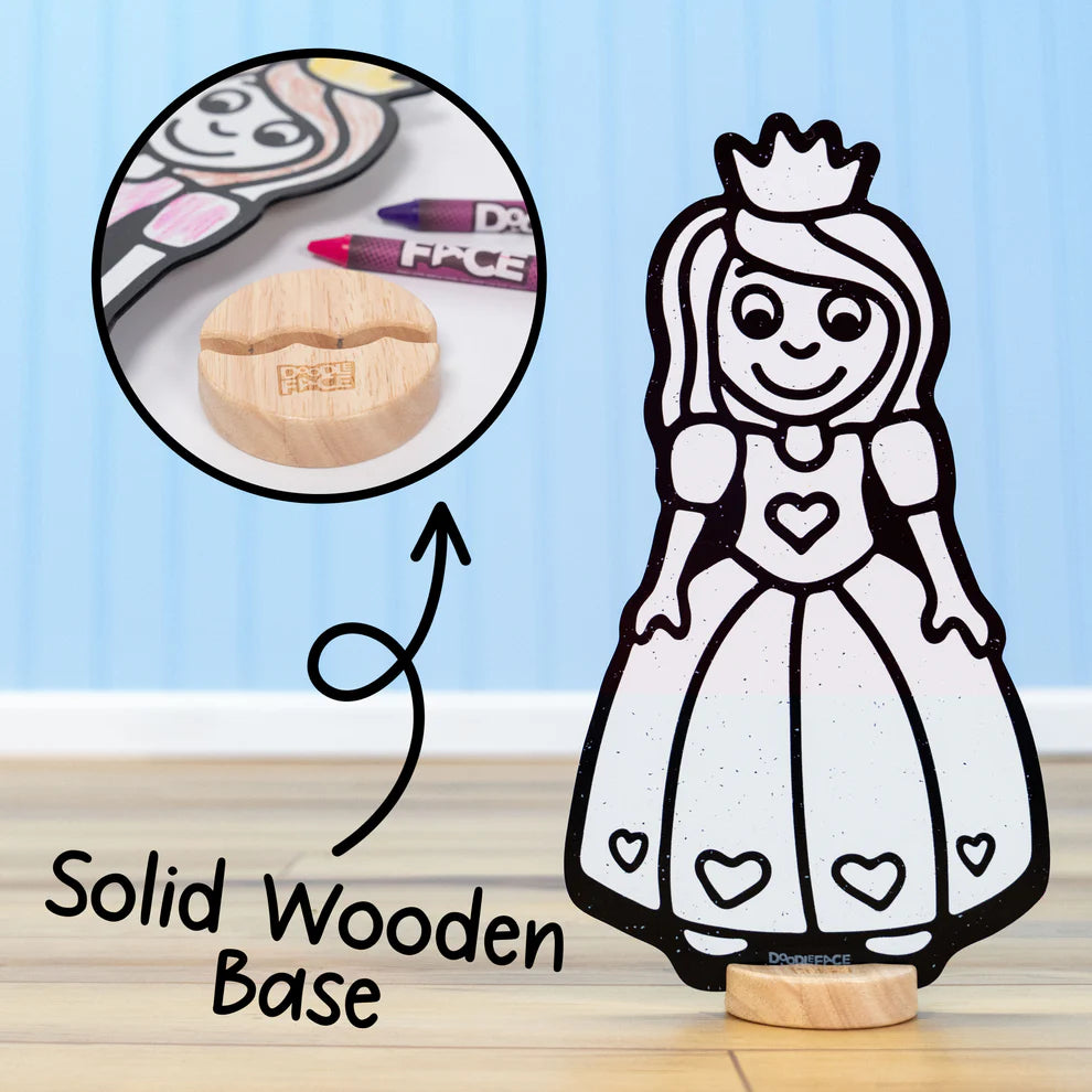 Doodleface Eraseable Crayon Board Princess – Olly-Olly
