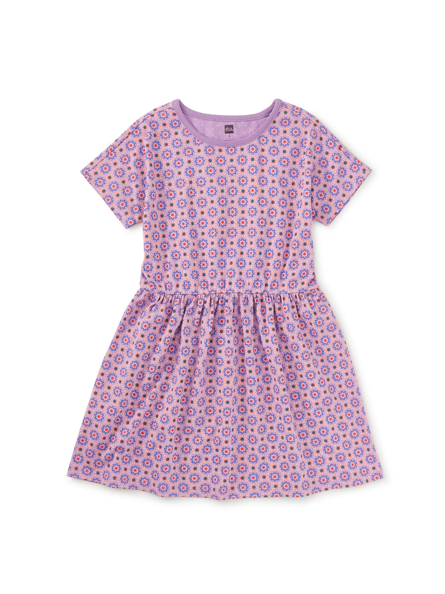 Tea Collection Short Sleeve Twirl Dress- Korean Tiles – Olly-Olly