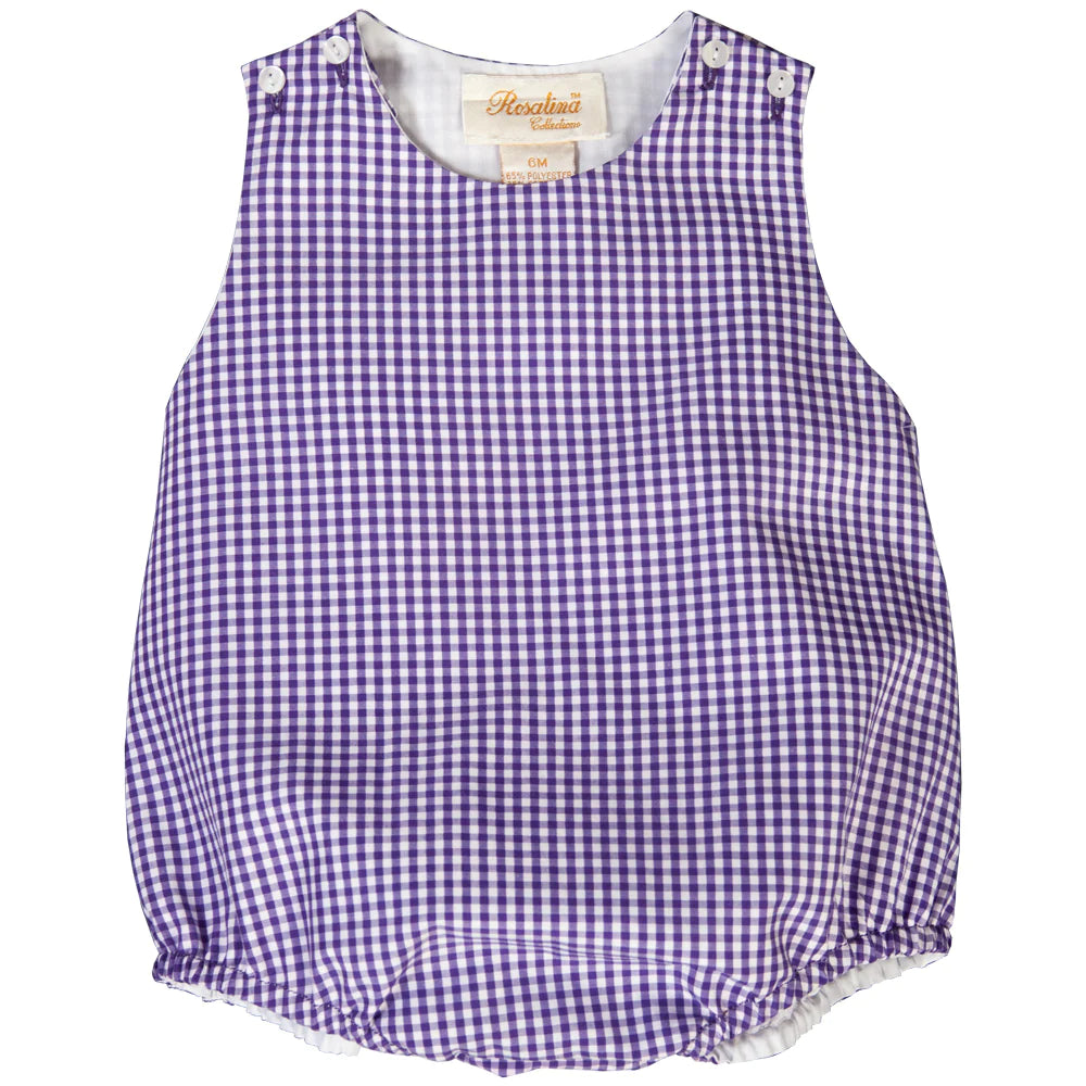 Rosalina Unisex Gingham Bubble- purple – Olly-Olly