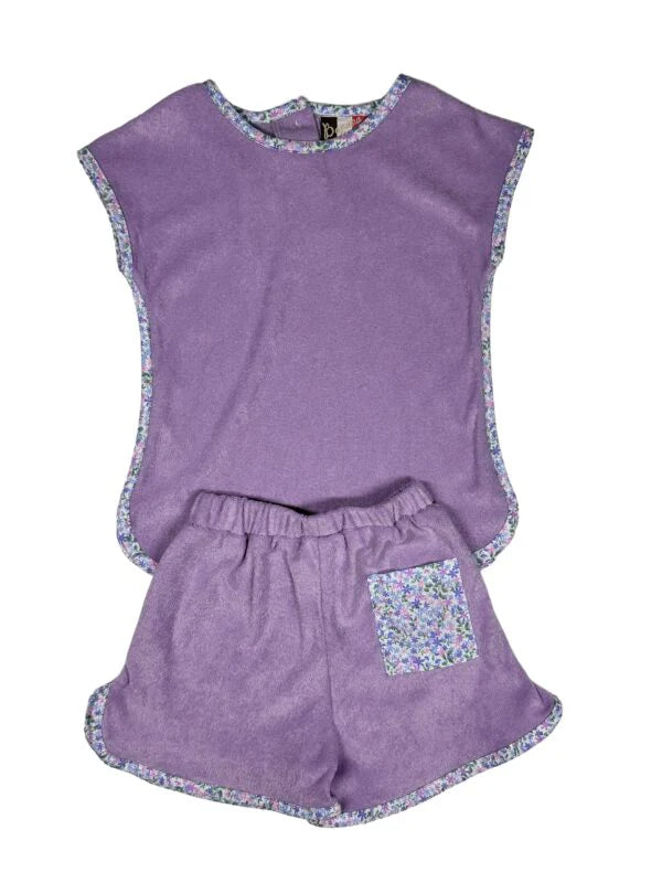 Banana Split Luna Terry Short Set - Purple – Olly-Olly