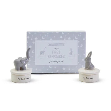 First Keepsakes First Curl & Tooth in Gift Box - Elephant/Bunny – Olly-Olly