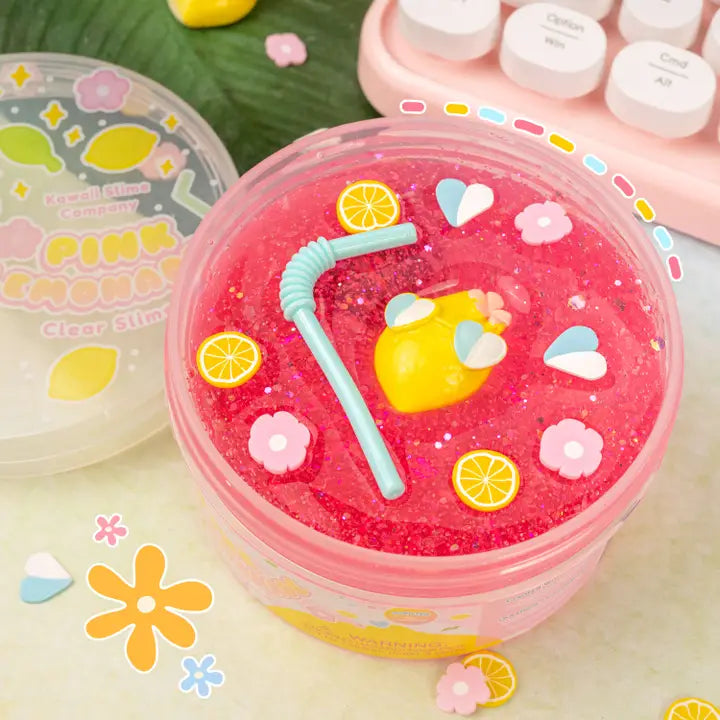 Pink Lemonade Clear Slime – Olly-Olly