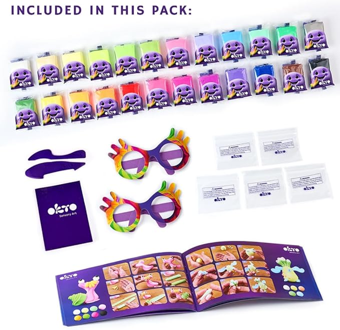 24 Colors Okto Air Clay Sensory Art – Olly-Olly