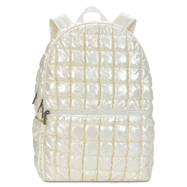IScream Pearl White Shiny Puffer Backpack – Olly-Olly