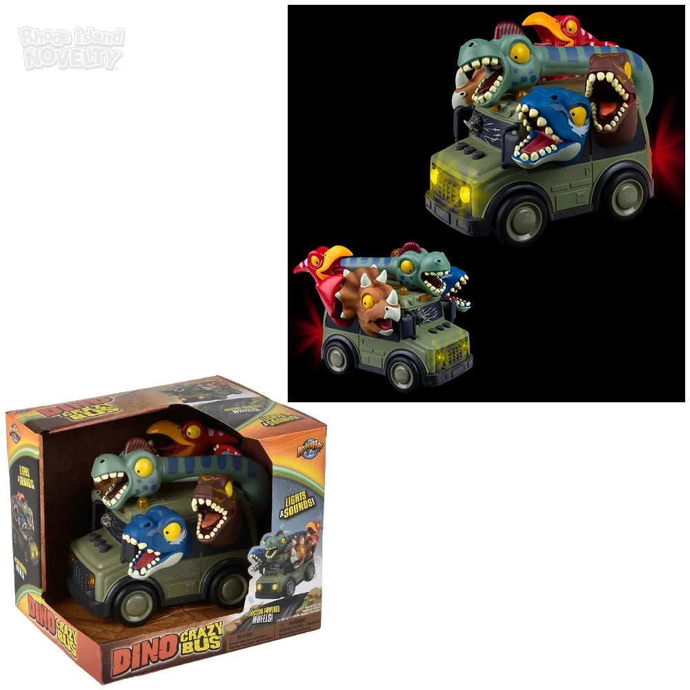 Dinosaur School Bus with Lights and Sound – Olly-Olly
