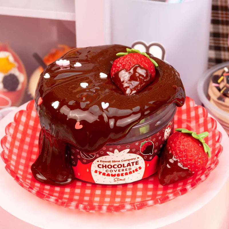 Chocolate Strawberries Glossy Slime – Olly-Olly