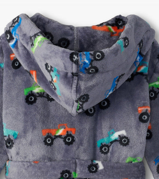 Boys Monster Truck Fuzzy Fleece Robe – Olly-Olly