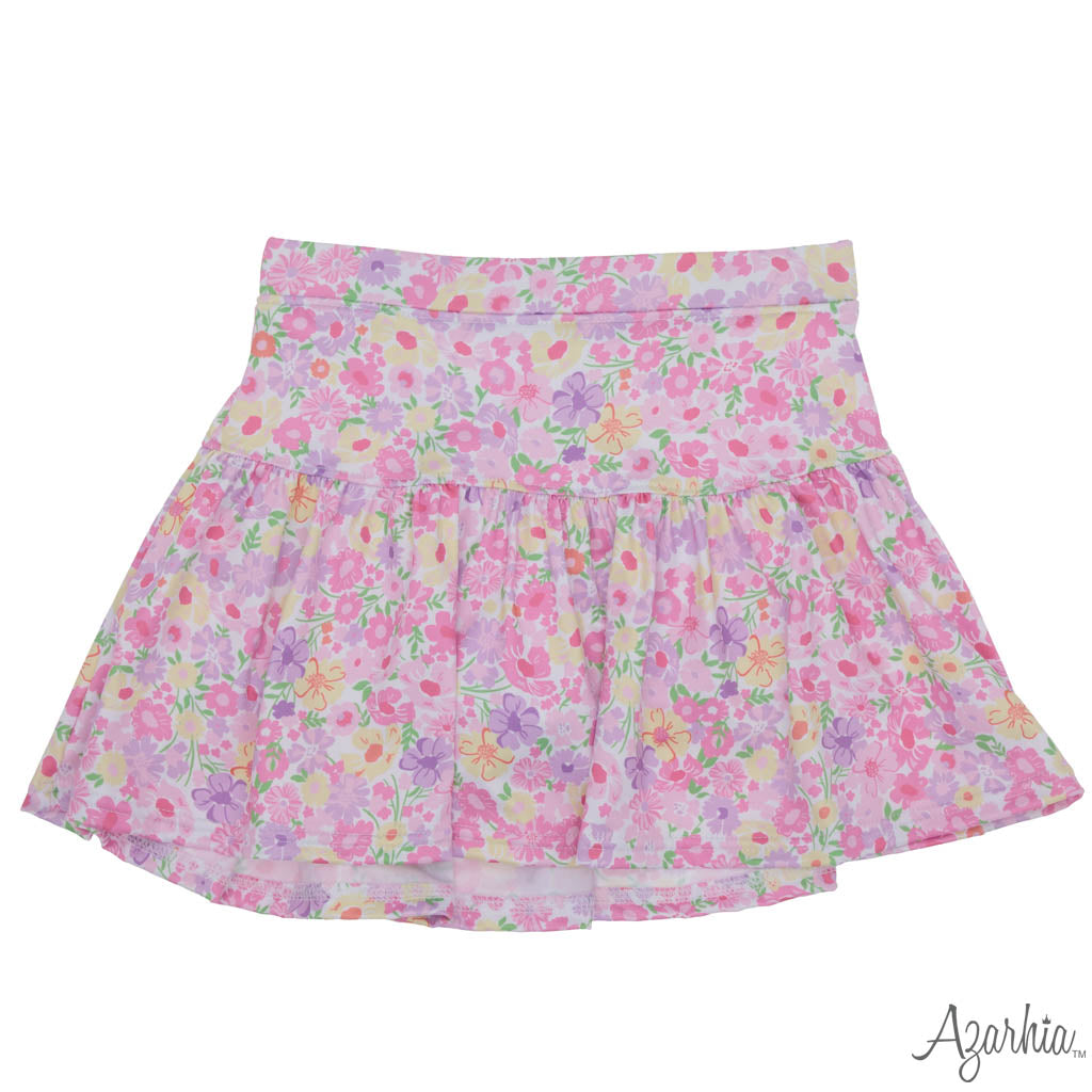 Azarhia Fall Flowers Gathered Skort – Olly-Olly
