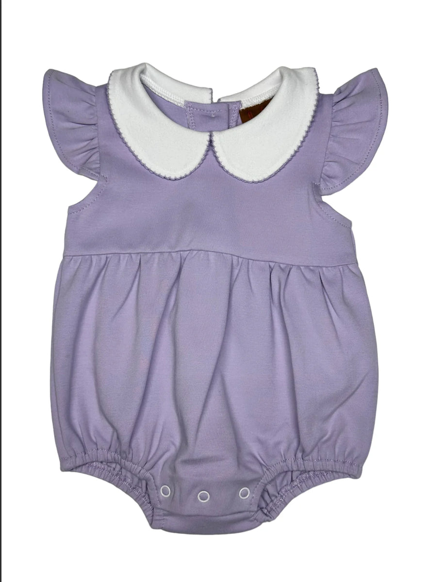 Adley Angel Sleeve Lilac Knit Bubble with Peter Pan Collar – Olly-Olly