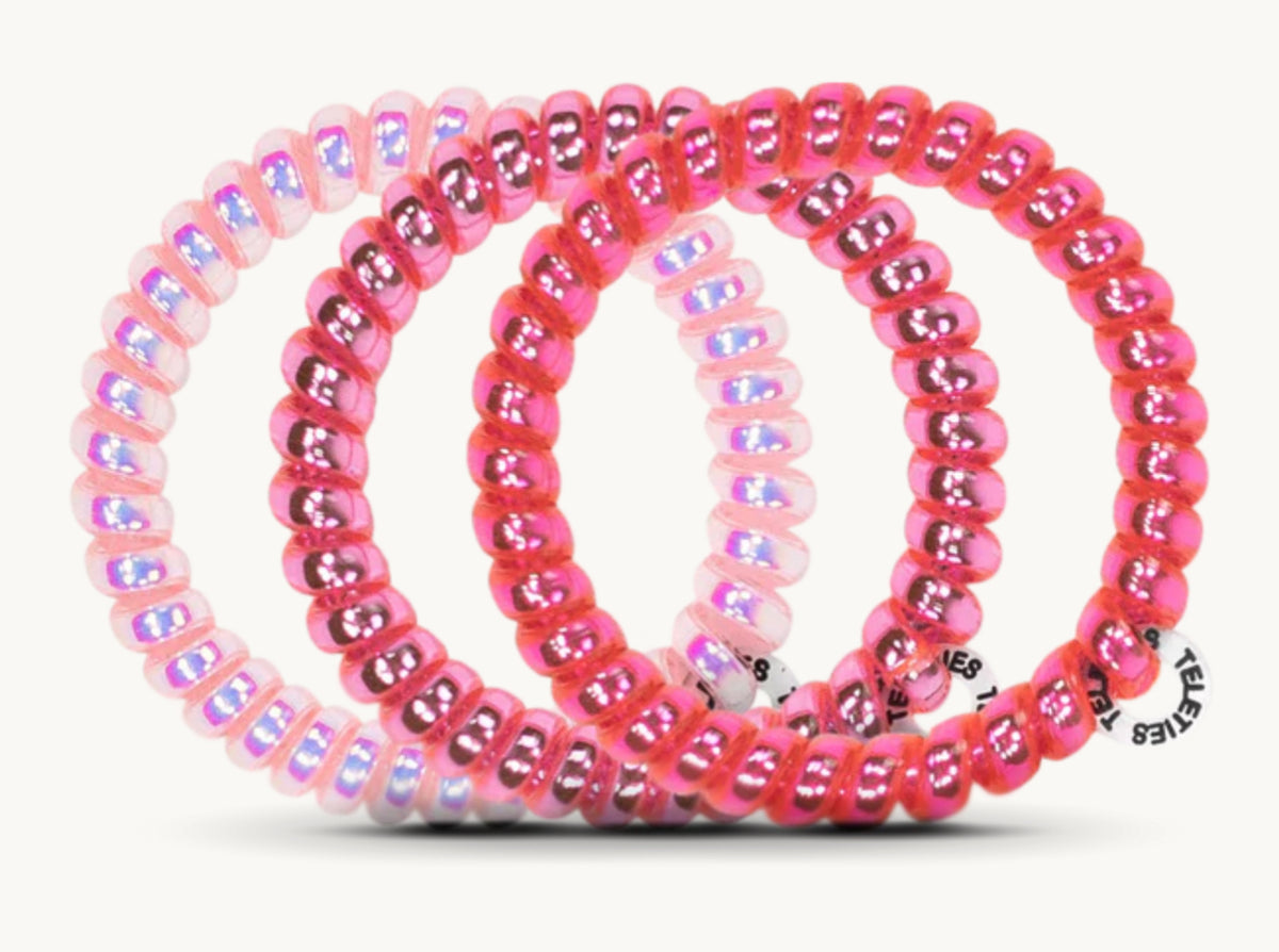 3 pk Mini Teleties - Think Pink – Olly-Olly