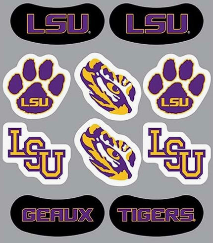 Game Faces Variety LSU Tigers Temporary Face Tattoos – Olly-Olly