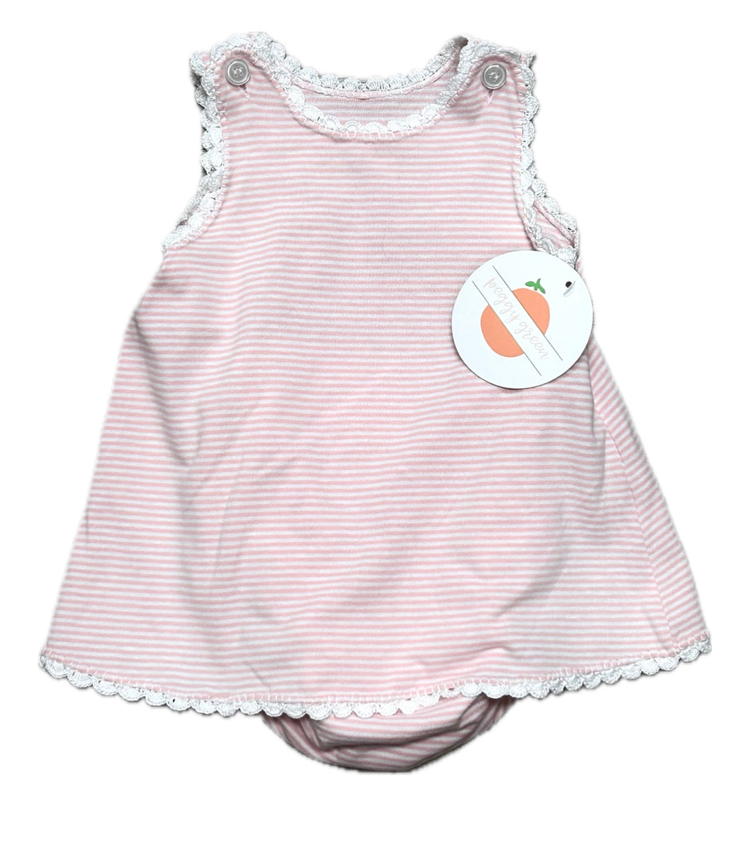 Peggy Green Heirloom Pink Bloomer Set with Crochet Trim – Olly-Olly