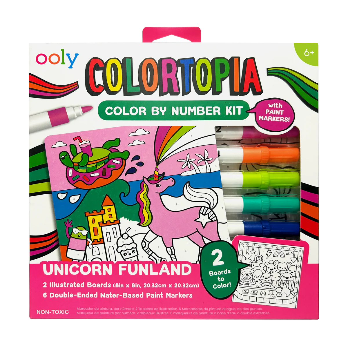 Colortopia: Paint Marker By Number Kit - Unicorn Funland – Olly-Olly