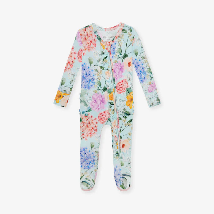 Posh Peanut Ruffled Zipper Onesie - Erin – Olly-Olly