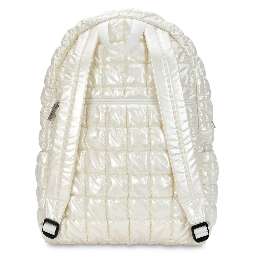 IScream Pearl White Shiny Puffer Backpack – Olly-Olly