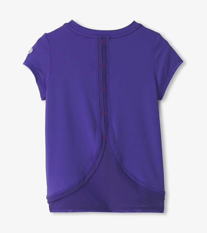 Purple Opulence Mesh Trim Tee – Olly-Olly