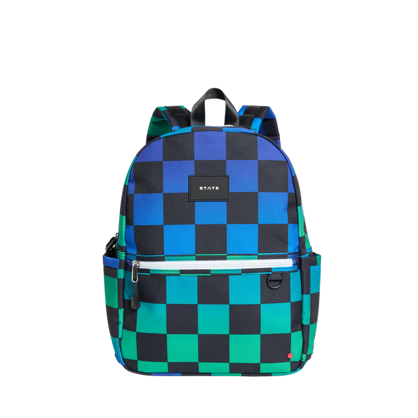 State Backpack - Kane Kids - Blue Checkerboard – Olly-Olly