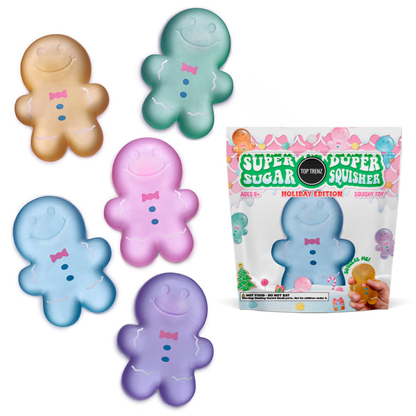 Super Duper Sugar Squisher Toy - Gingerbread Man – Olly-Olly
