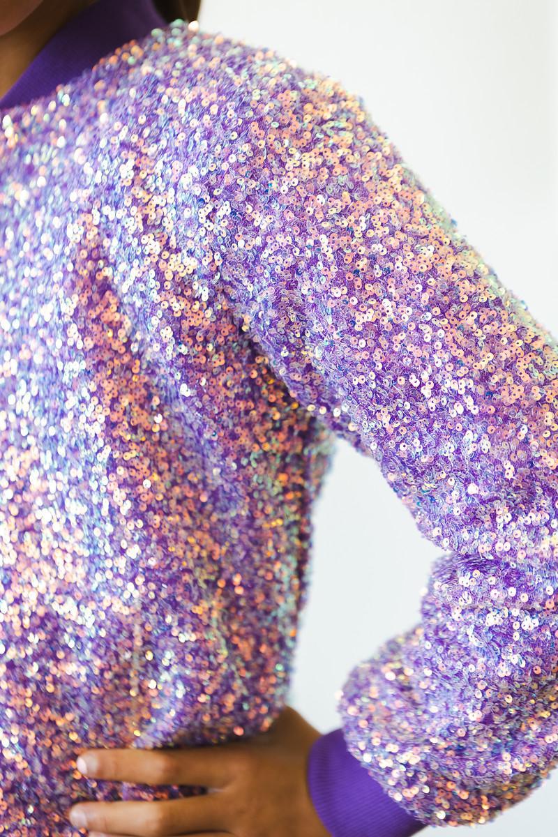 Mila & Rose Sequin Jacket - Purple – Olly-Olly