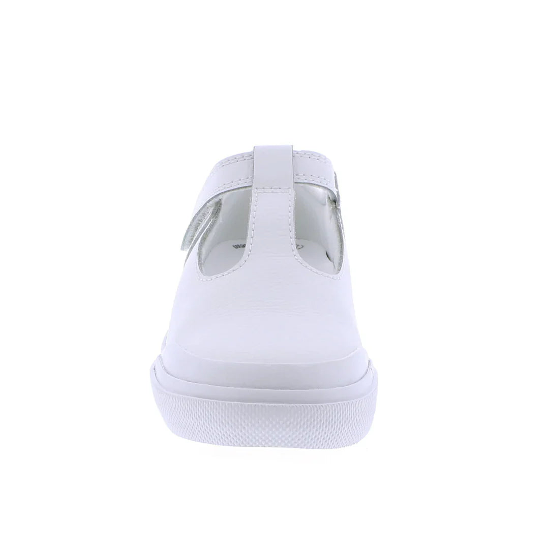 Footmates Leather Sneaker- Drew - White – Olly-Olly