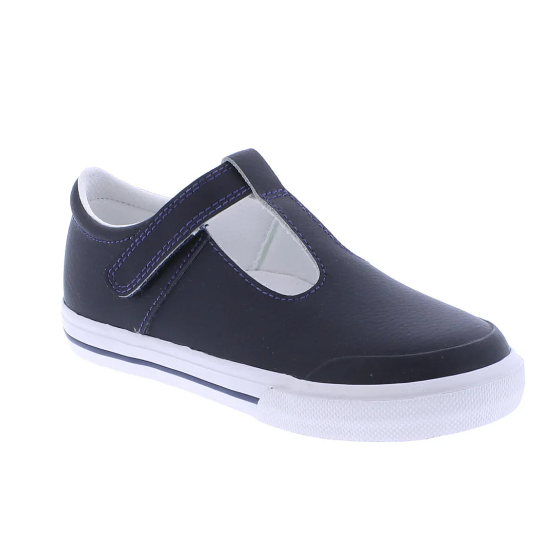 Footmates Leather Sneaker- Drew - Navy – Olly-Olly