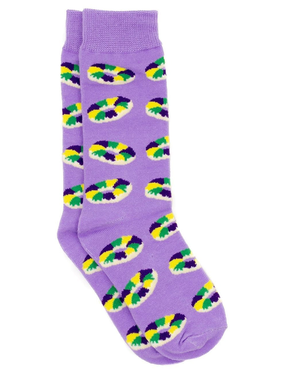 Lucky Duck Socks- King Cake Purple – Olly-Olly