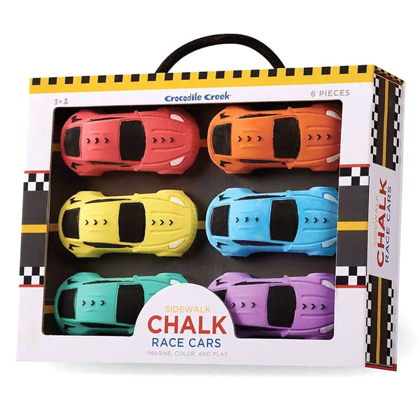 Crocodile Creek 6Pc Sidewalk Chalk - Race Cars – Olly-Olly