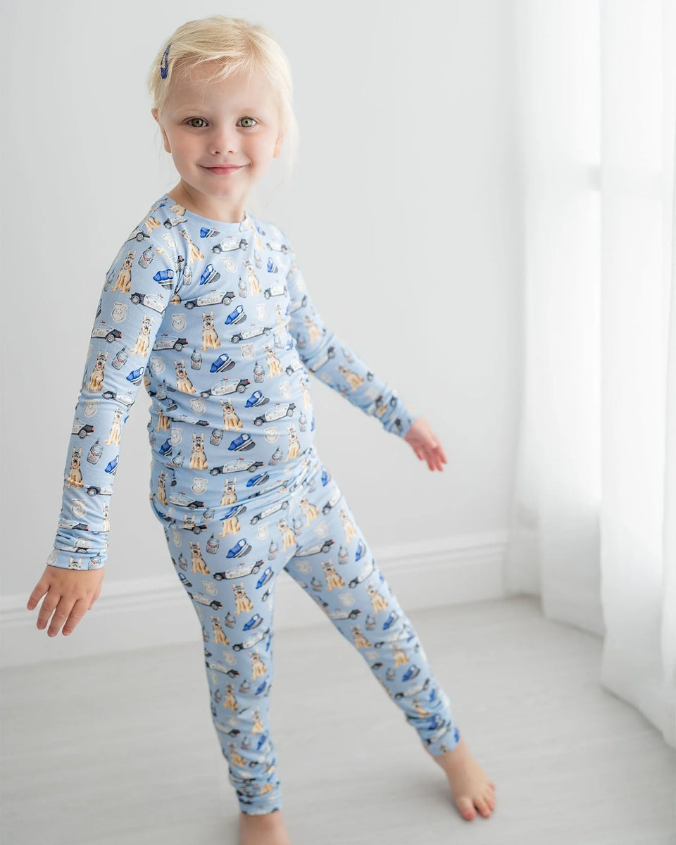 Lev Baby Bamboo Police Pajamas – Olly-Olly