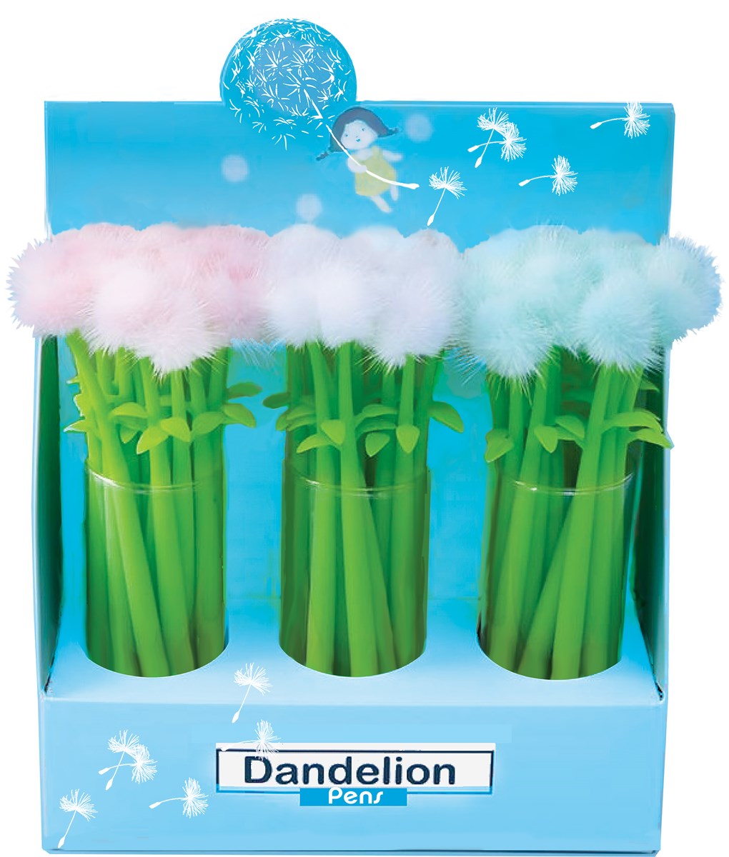 Assorted Dandelion Fluffy Pens – Olly-Olly
